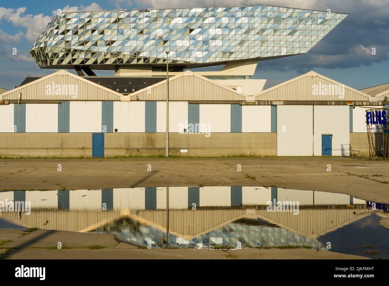 the new headquarters of the Antwerp Port Authority Building is located ...