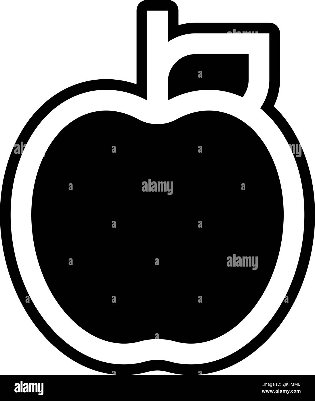 apple icon black vector illustration Stock Vector Image & Art - Alamy