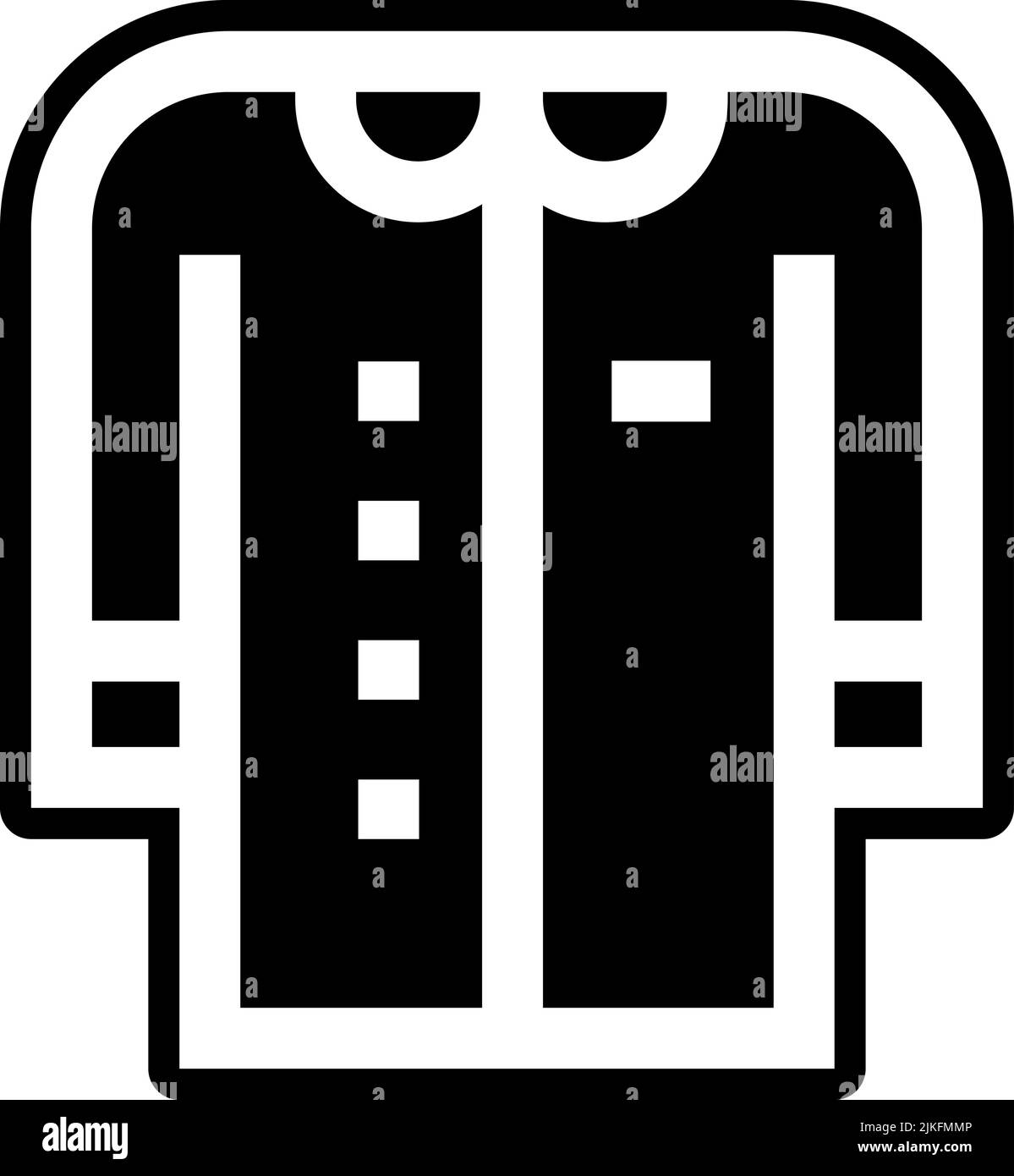 smock icon black vector illustration Stock Vector Image & Art - Alamy