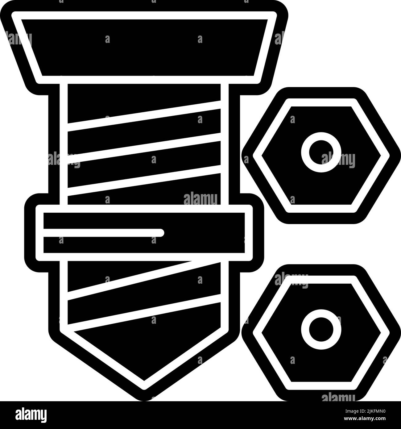 Black anchor bolts Stock Vector Images - Alamy