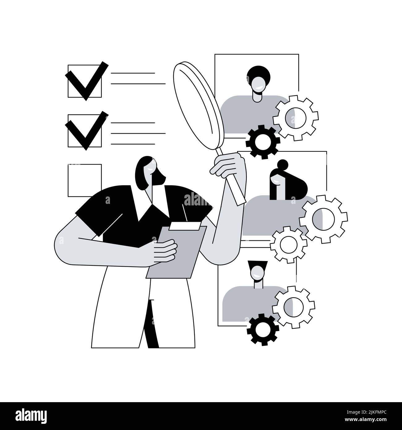 Employee assessment abstract concept vector illustration. Employee ... Employee assessment abstract concept vector illustration. Employee ...