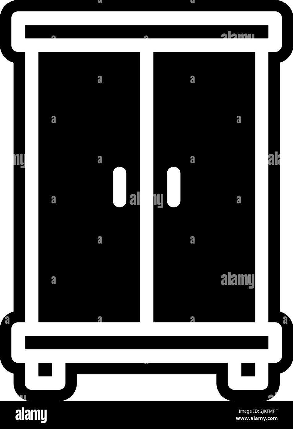 cupboard icon black vector illustration Stock Vector Image & Art - Alamy