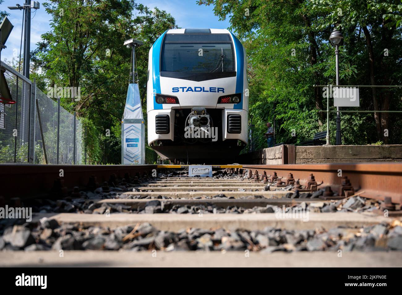 Berlin, Germany. 02nd Aug, 2022. A battery electric train from the ...