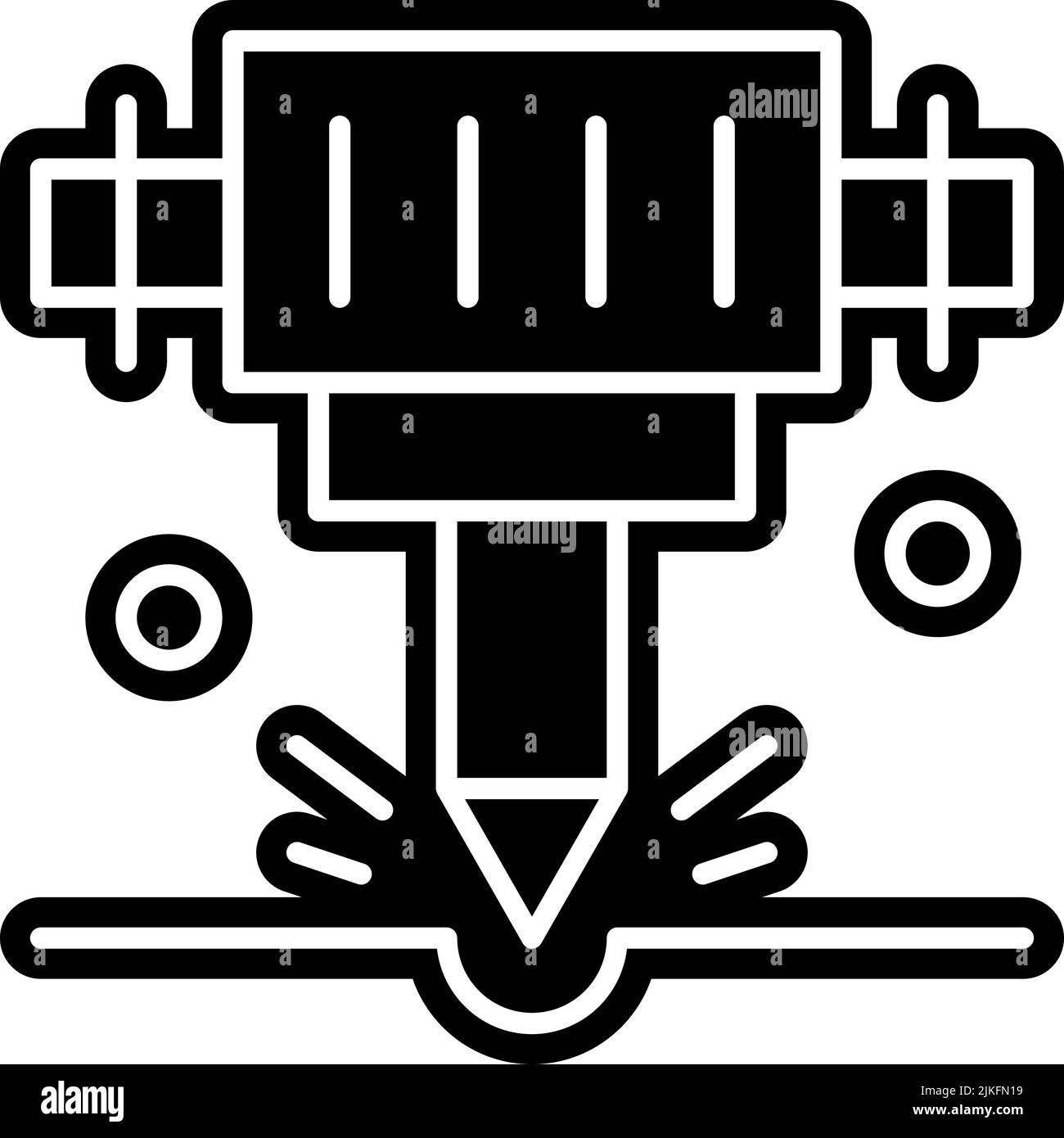 drill icon black vector illustration Stock Vector Image & Art - Alamy