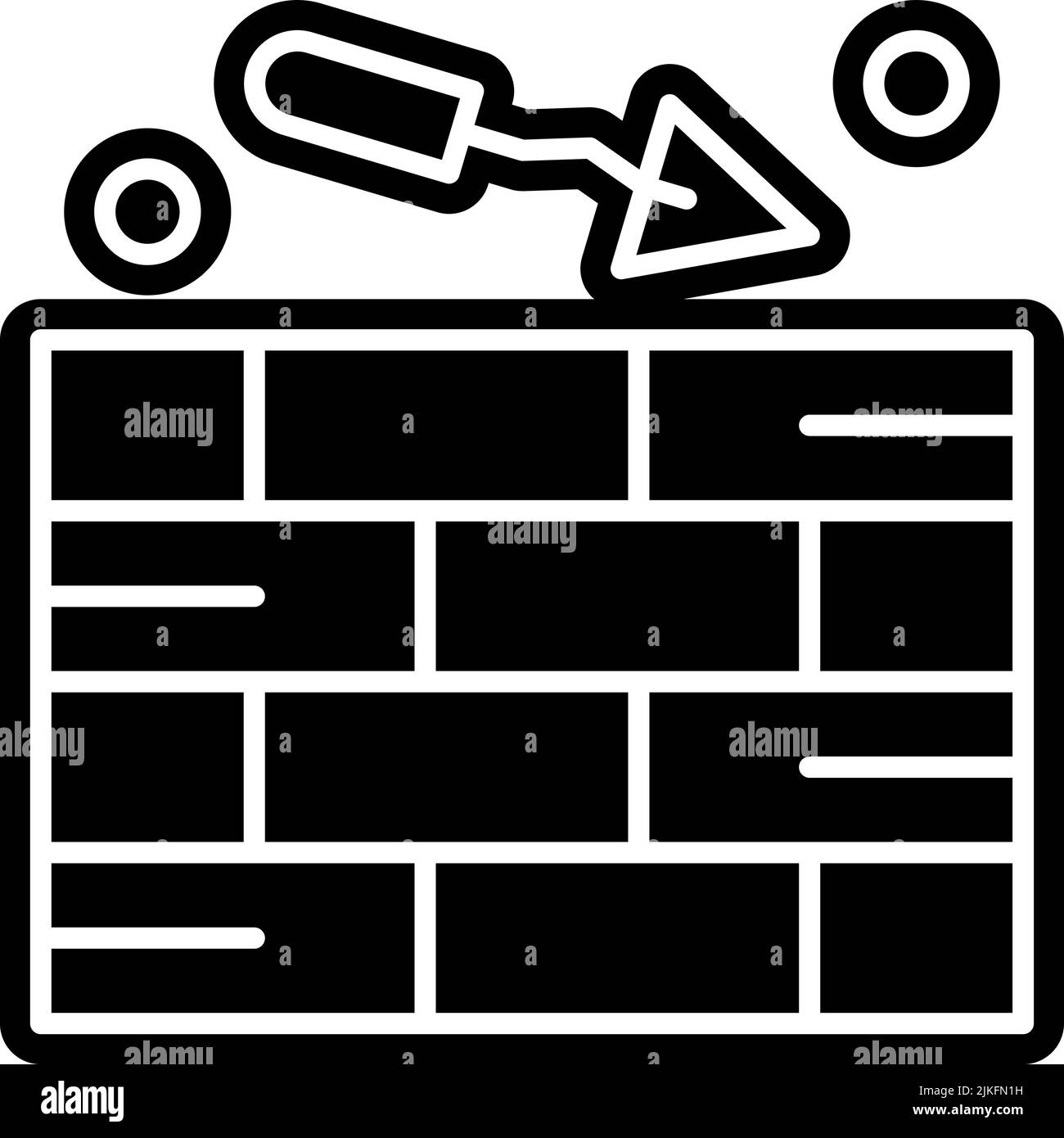 brick wall icon black vector illustration Stock Vector Image & Art - Alamy