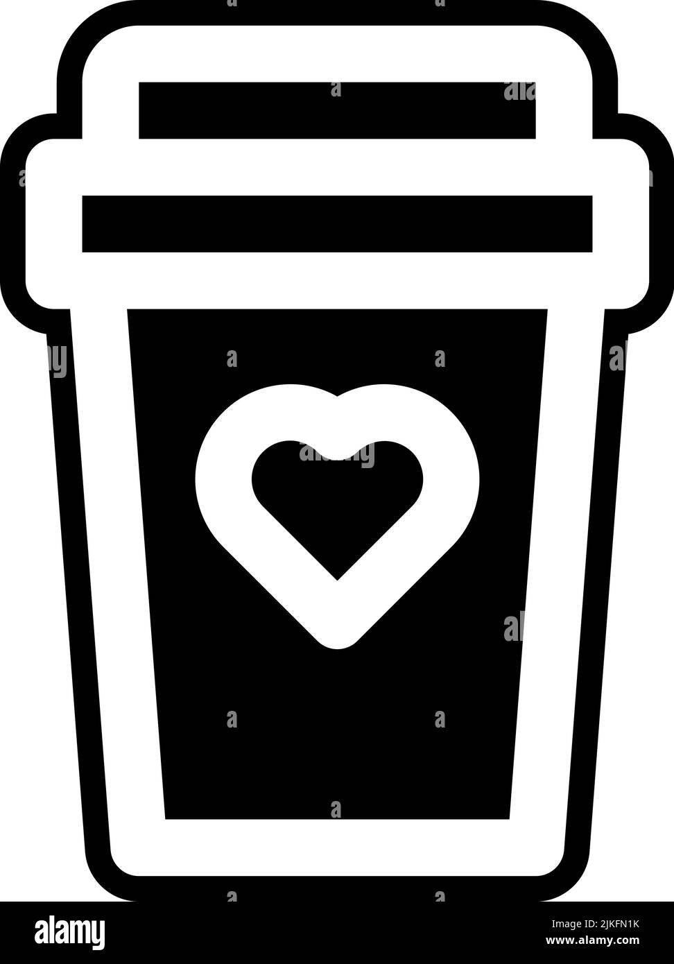 coffee cup icon black vector illustration Stock Vector Image & Art - Alamy