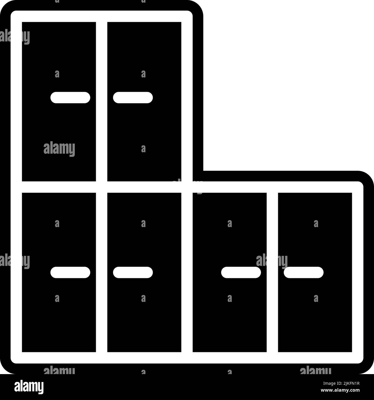 container icon black vector illustration Stock Vector Image & Art - Alamy