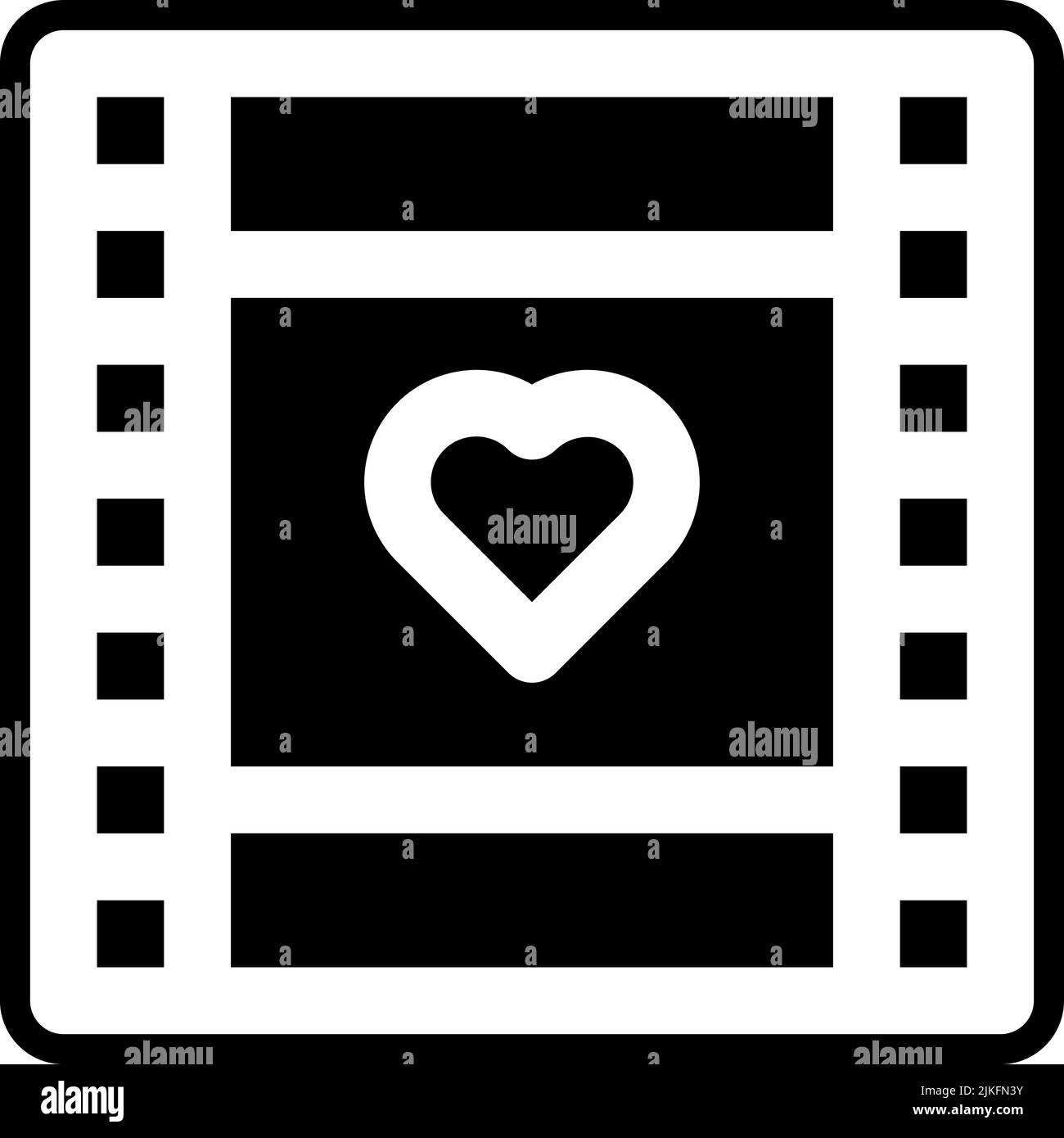 movie icon black vector illustration Stock Vector Image & Art - Alamy