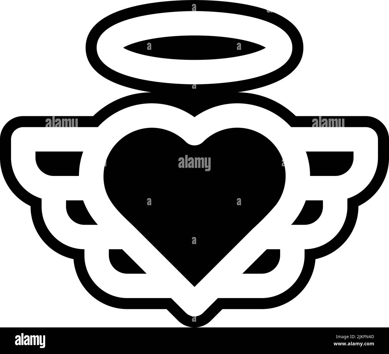 angel icon black vector illustration Stock Vector Image & Art - Alamy