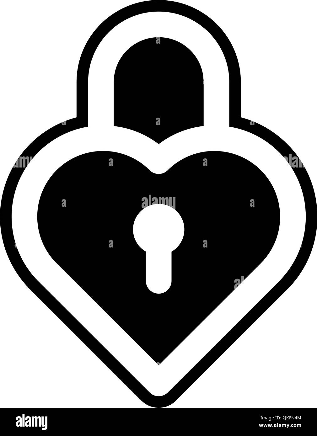 padlock icon black vector illustration Stock Vector Image & Art - Alamy