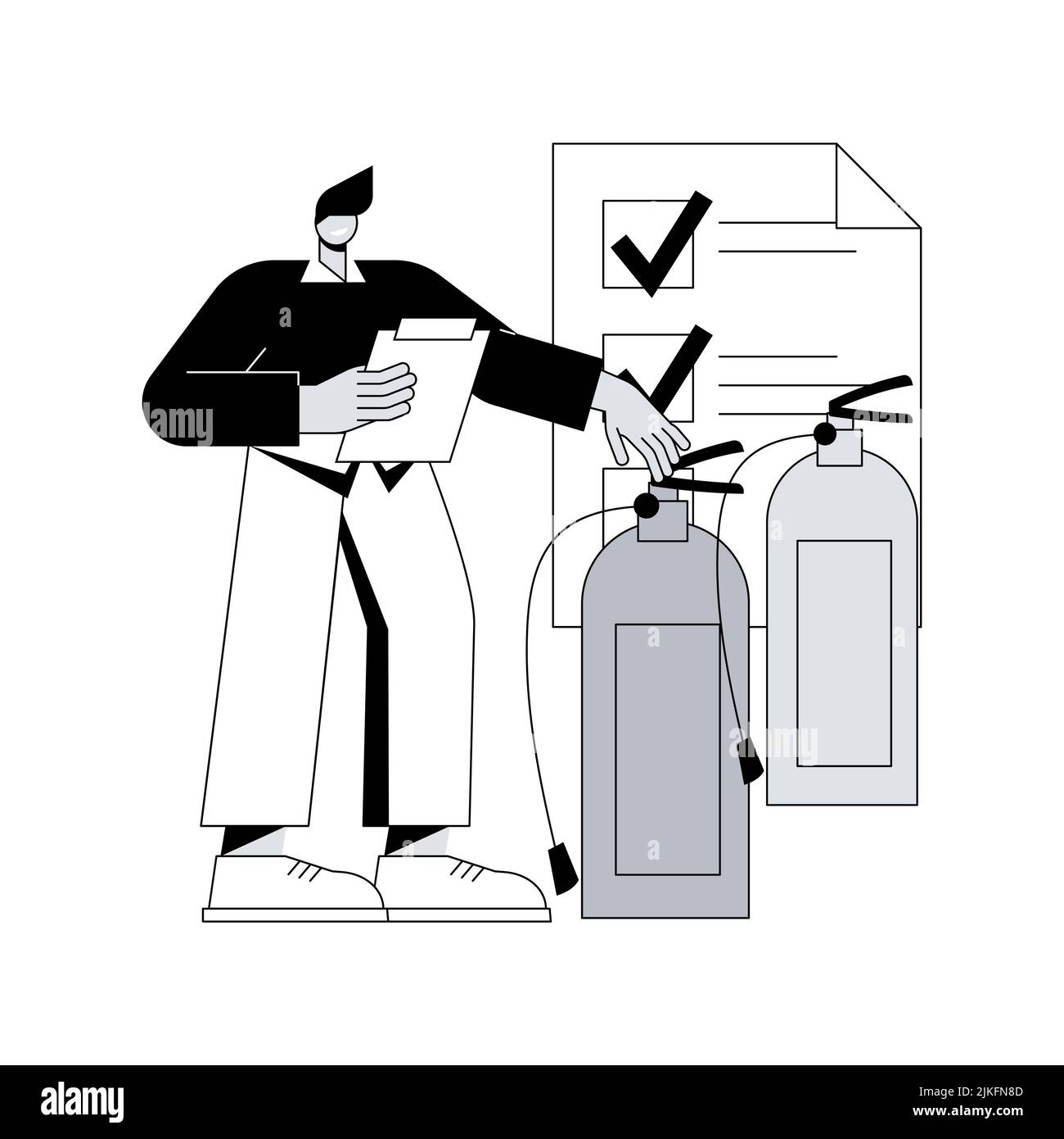 Fire safety checklist Stock Vector Images - Alamy