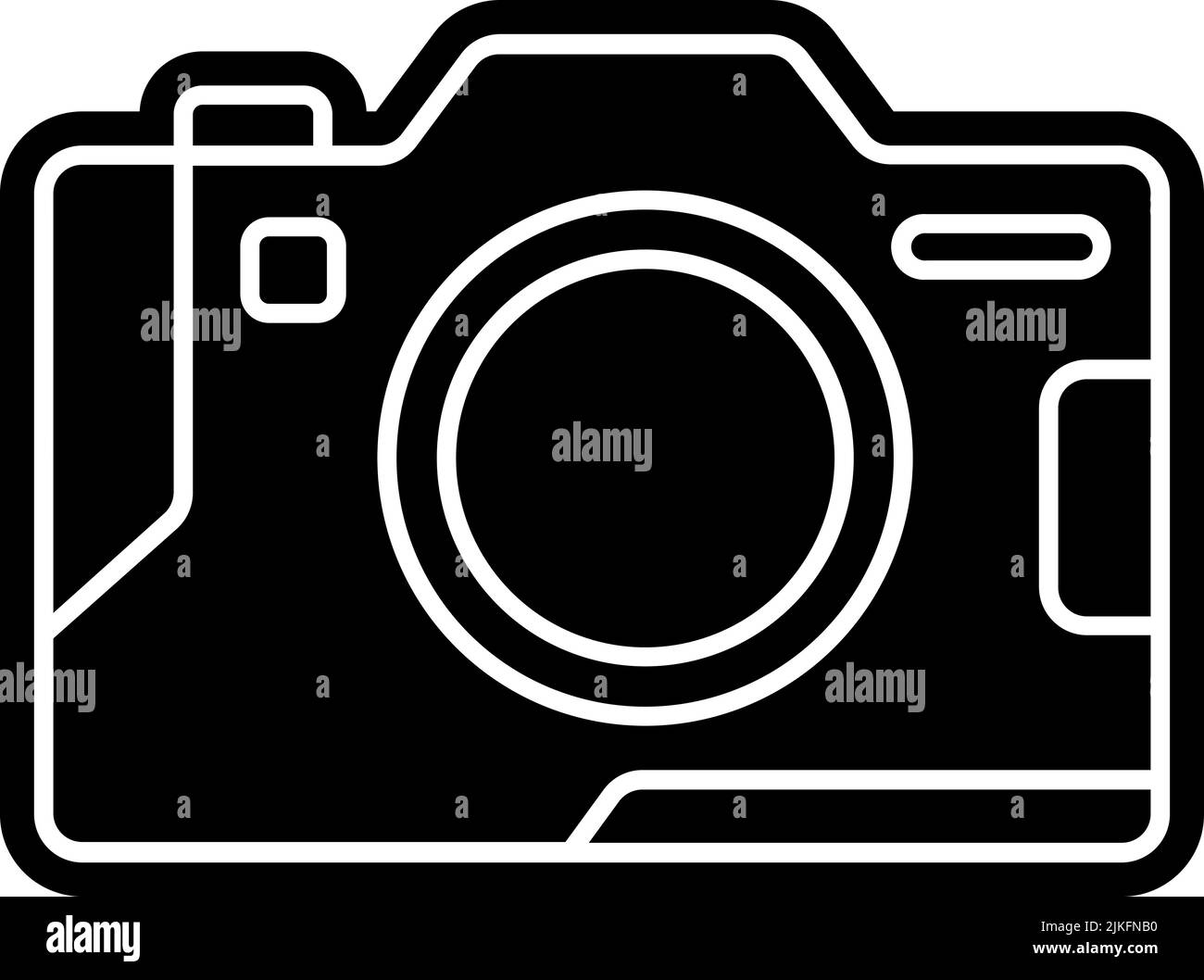camera icon black vector illustration Stock Vector Image & Art - Alamy