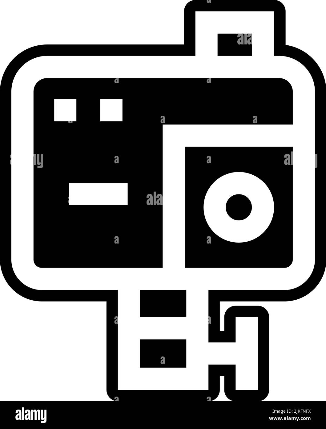 action camera icon black vector illustration Stock Vector Image & Art ...