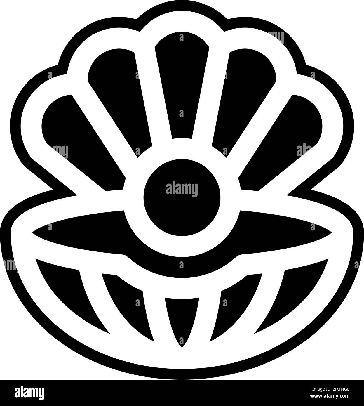 oyster icon black vector illustration Stock Vector Image & Art - Alamy