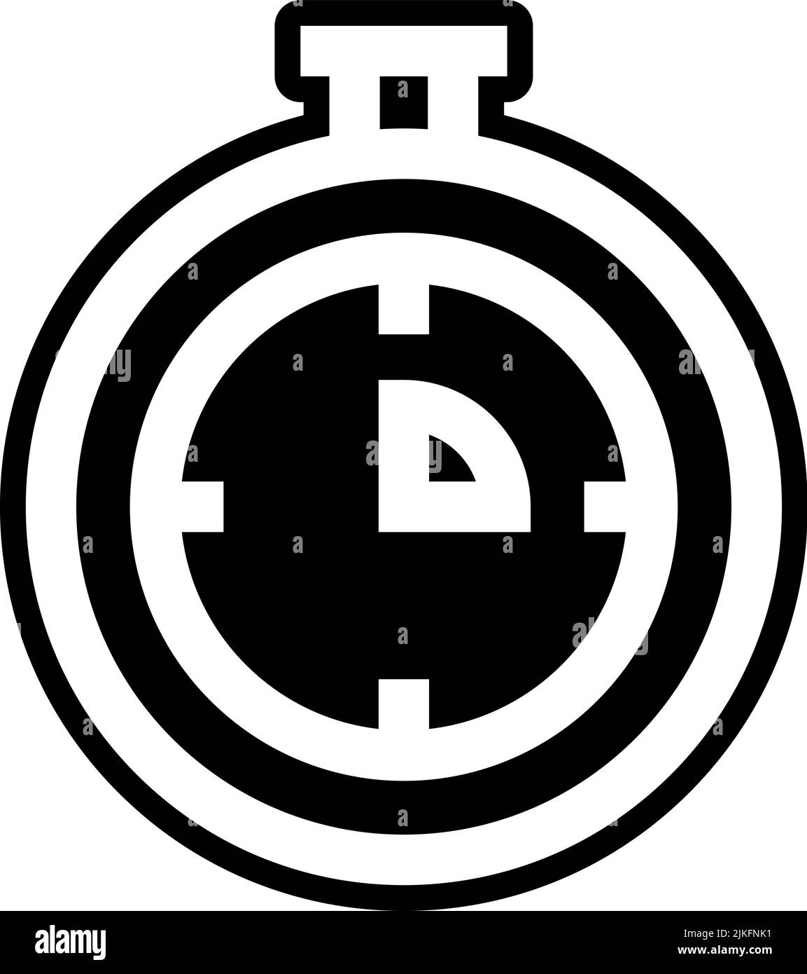 chronometer icon black vector illustration Stock Vector Image & Art - Alamy