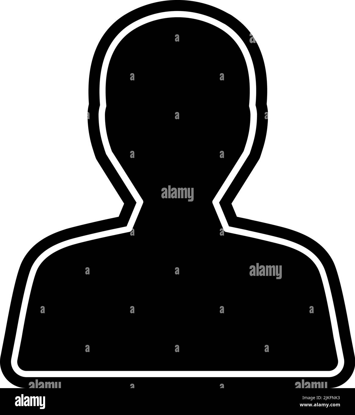 profile icon black vector illustration Stock Vector Image & Art - Alamy