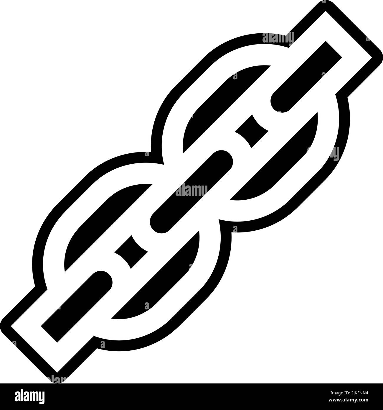 chain icon black vector illustration Stock Vector Image & Art - Alamy