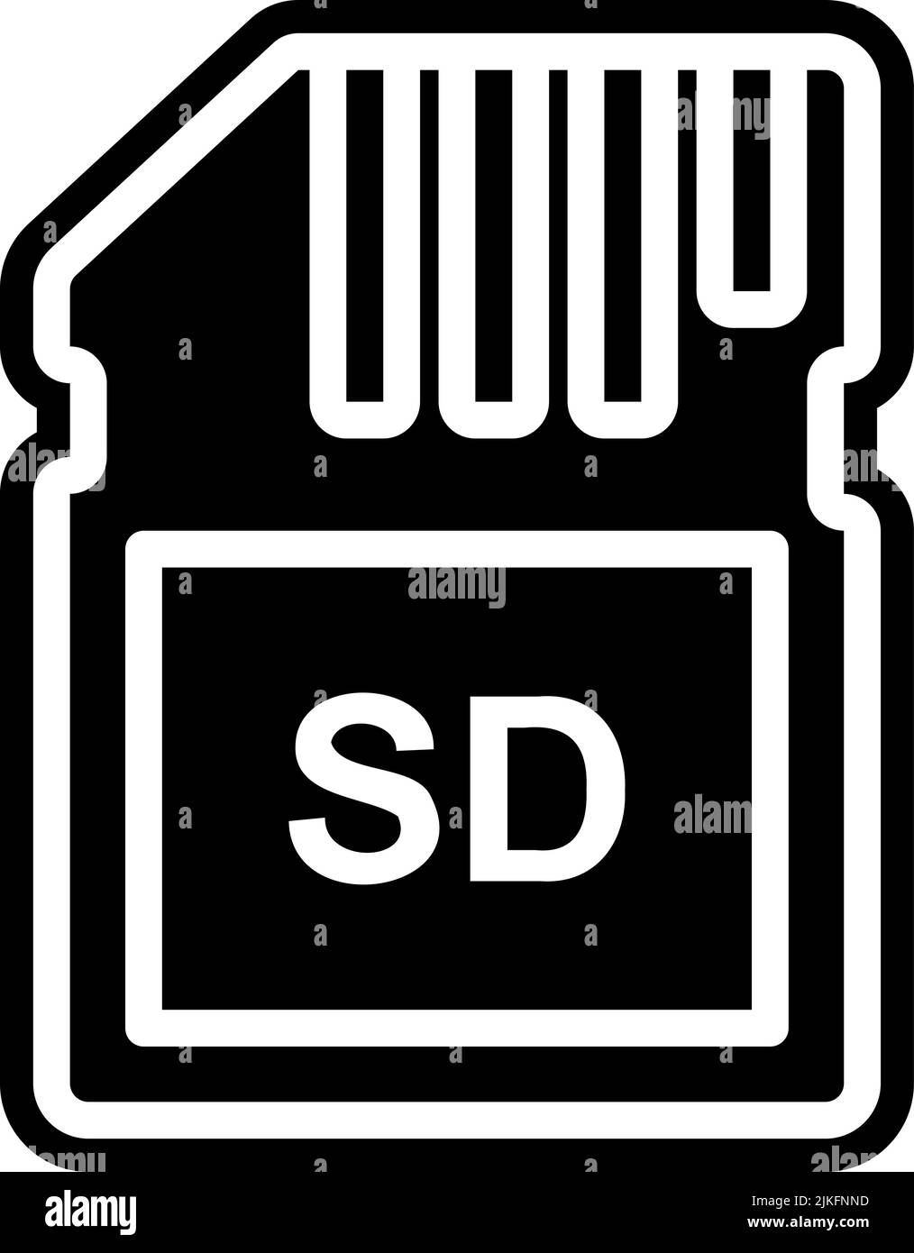 memory card icon black vector illustration Stock Vector Image & Art - Alamy