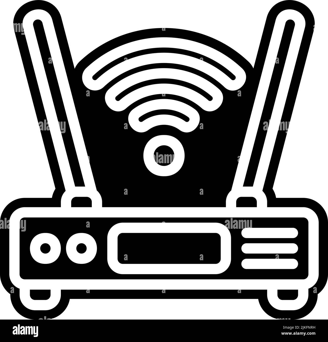 router icon black vector illustration Stock Vector Image & Art - Alamy