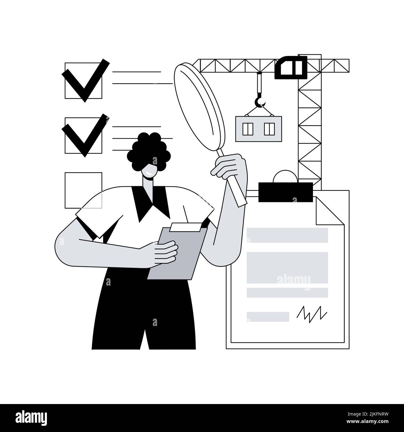 Building regulations abstract concept vector illustration. Building ...