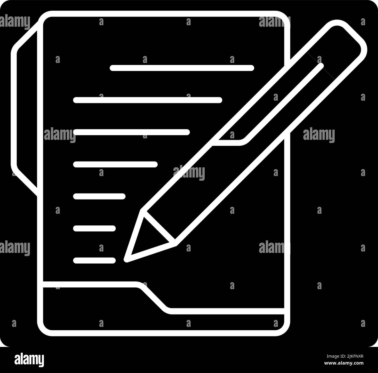 write icon black vector illustration Stock Vector Image & Art - Alamy