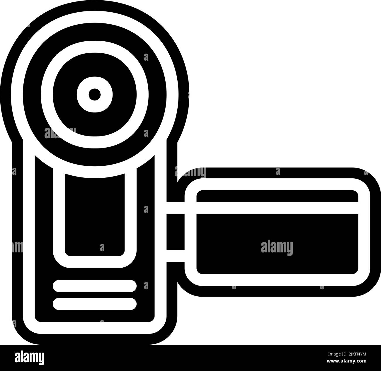 camcorder icon black vector illustration Stock Vector Image & Art - Alamy