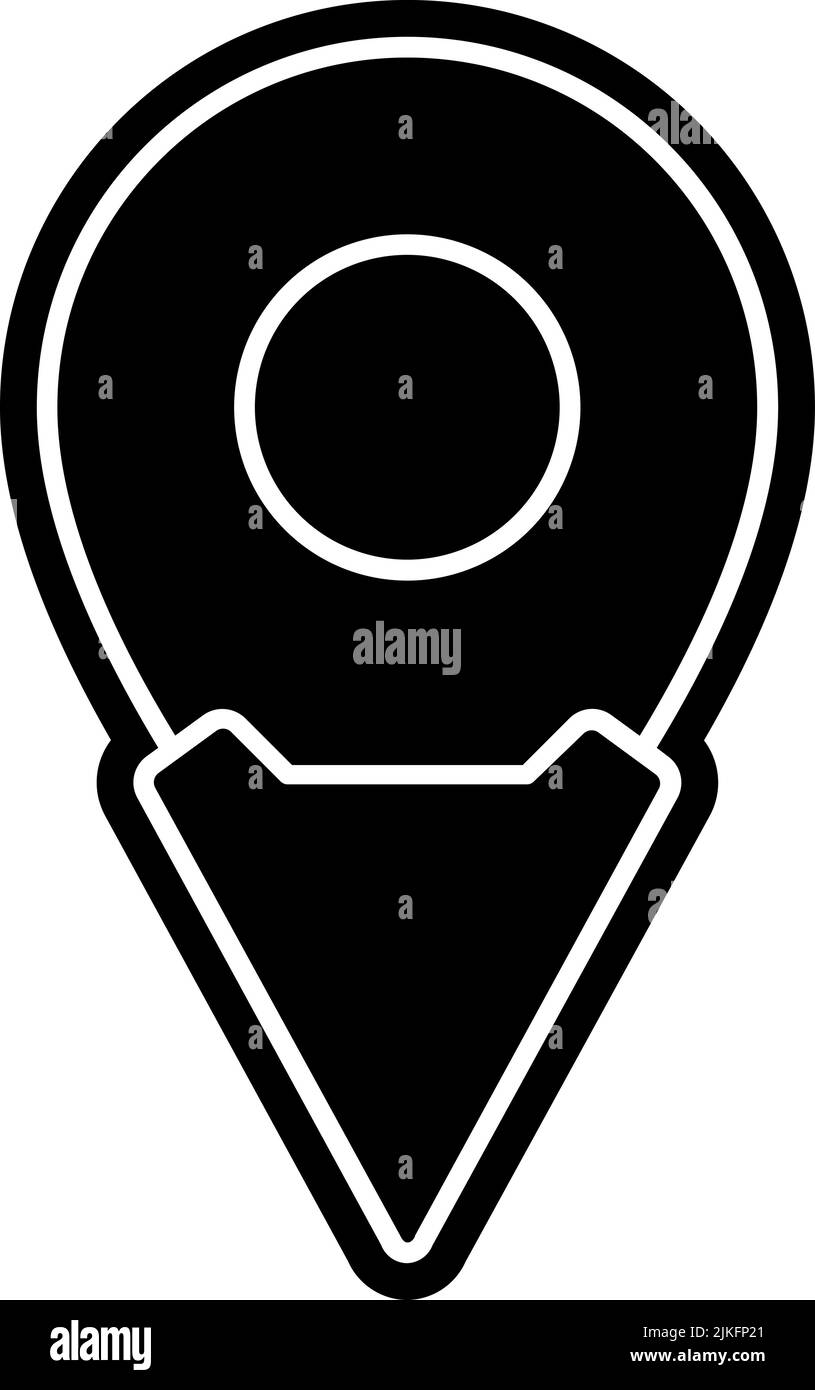 location icon black vector illustration Stock Vector Image & Art - Alamy