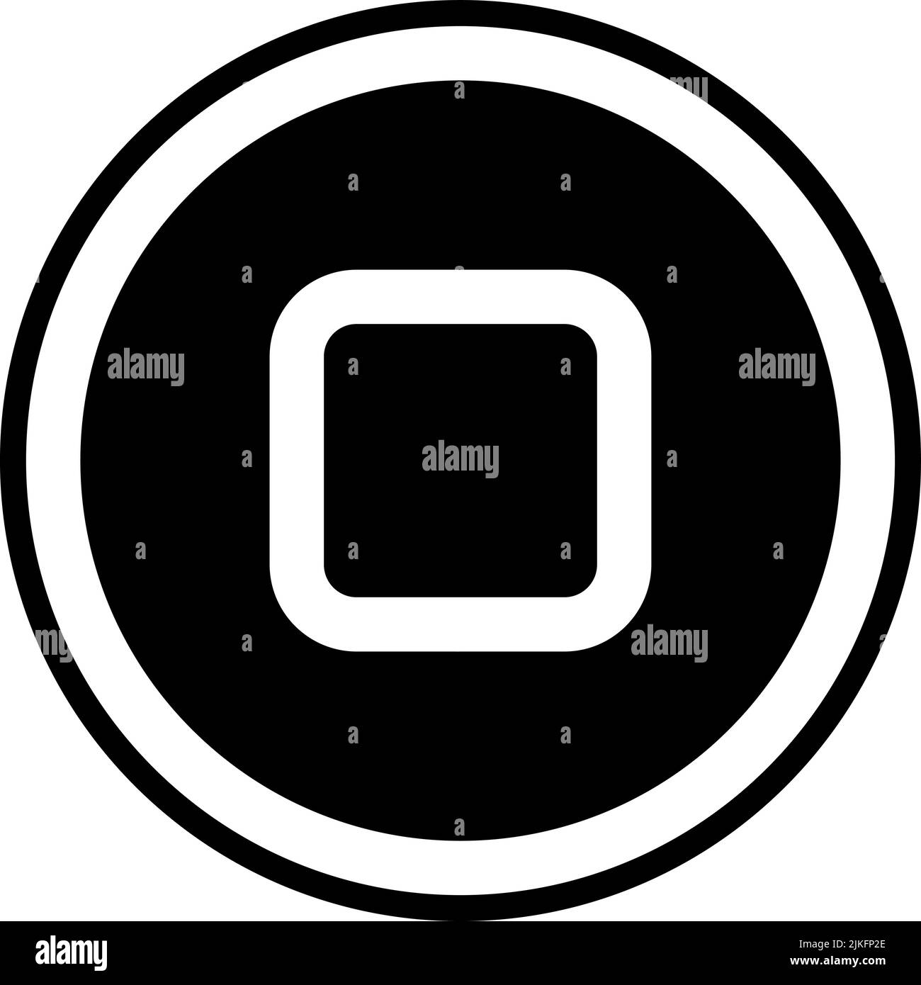 stop icon black vector illustration Stock Vector Image & Art - Alamy