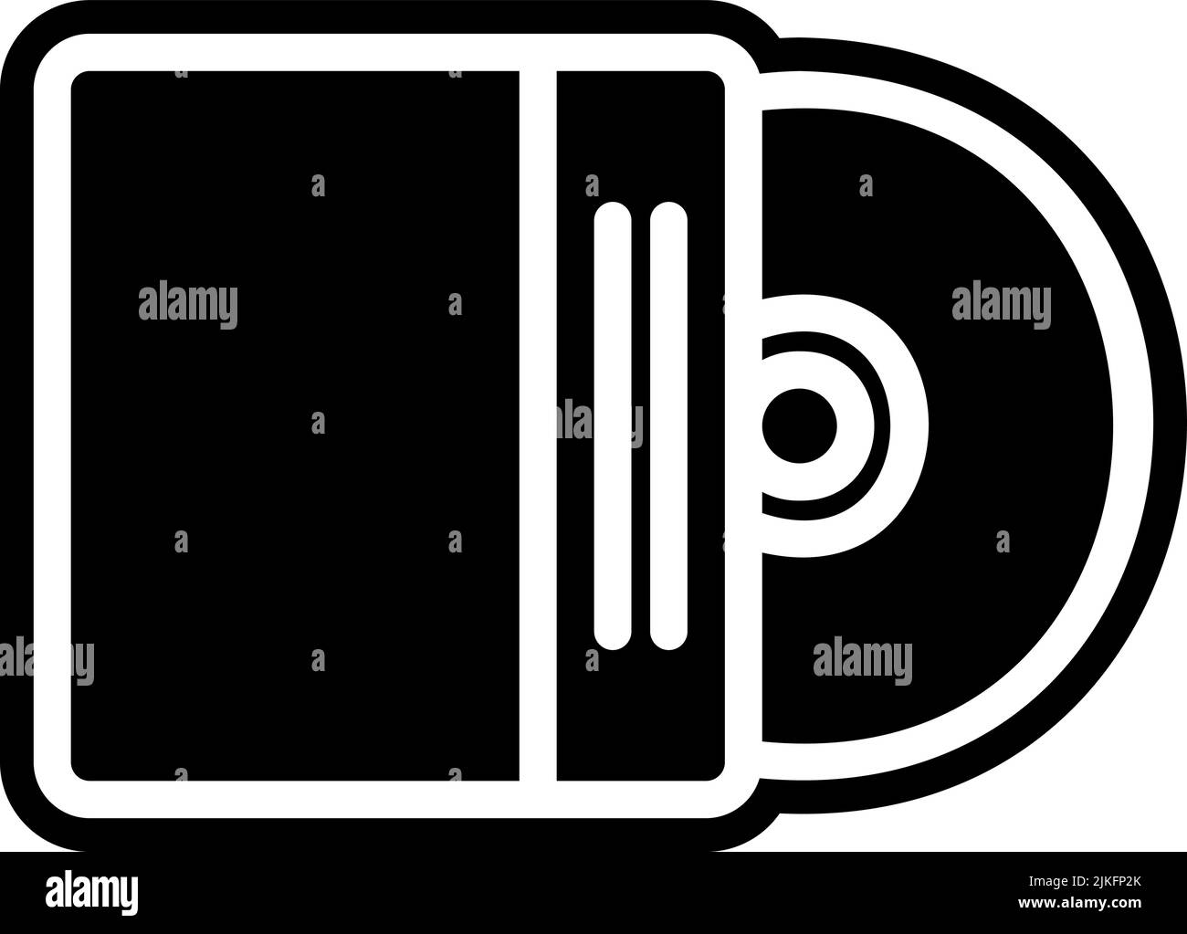 compact disc icon black vector illustration Stock Vector Image & Art ...