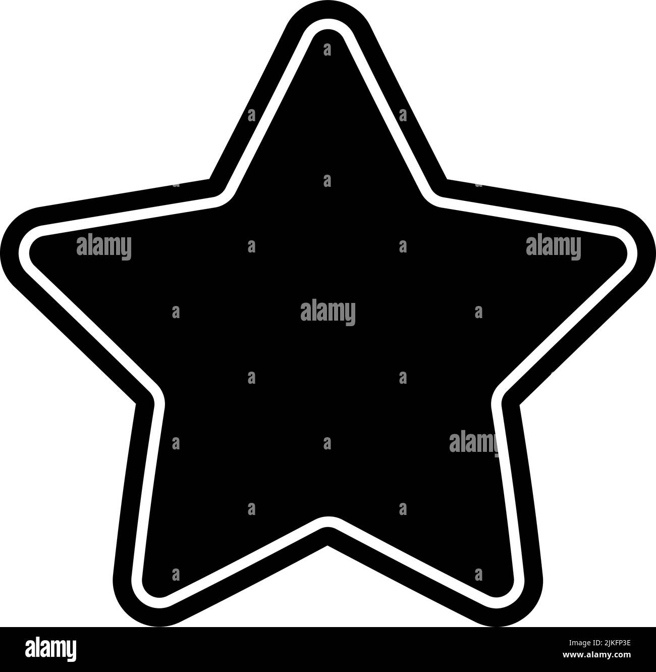 star icon black vector illustration Stock Vector Image & Art - Alamy