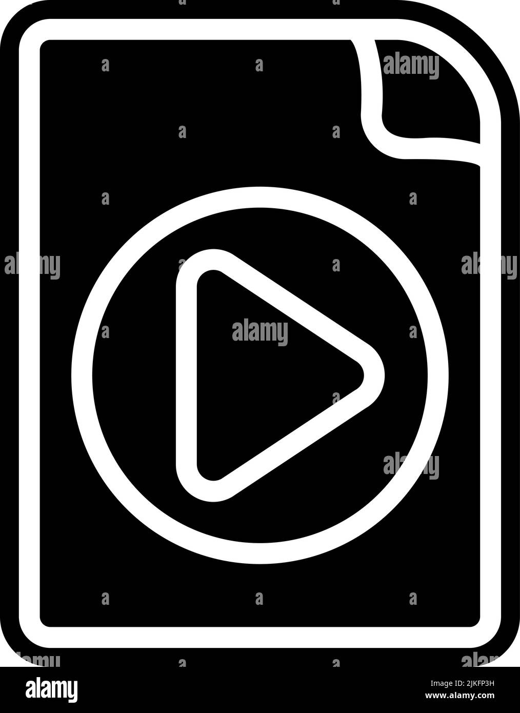 video file icon black vector illustration Stock Vector Image & Art - Alamy