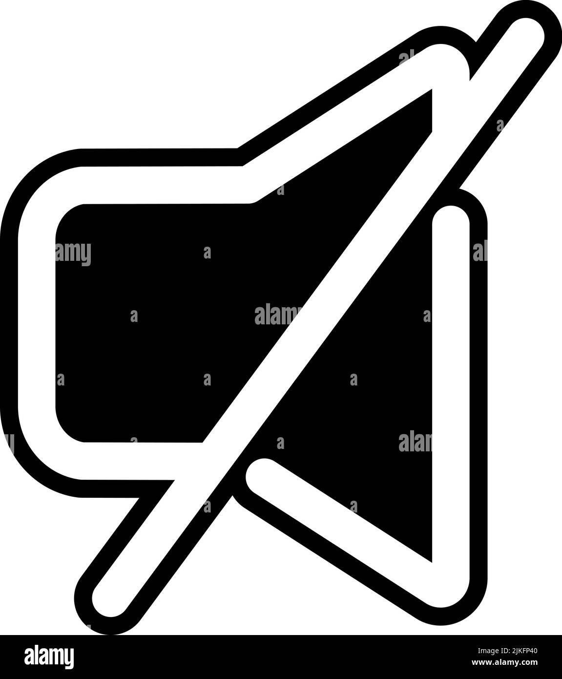 silent icon black vector illustration Stock Vector Image & Art - Alamy