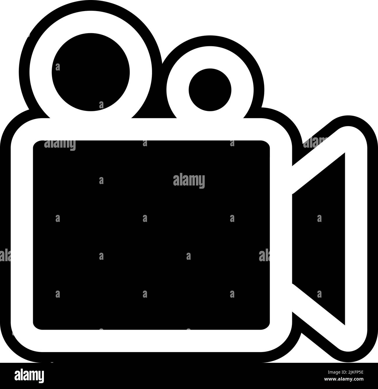 video camera icon black vector illustration Stock Vector Image & Art ...