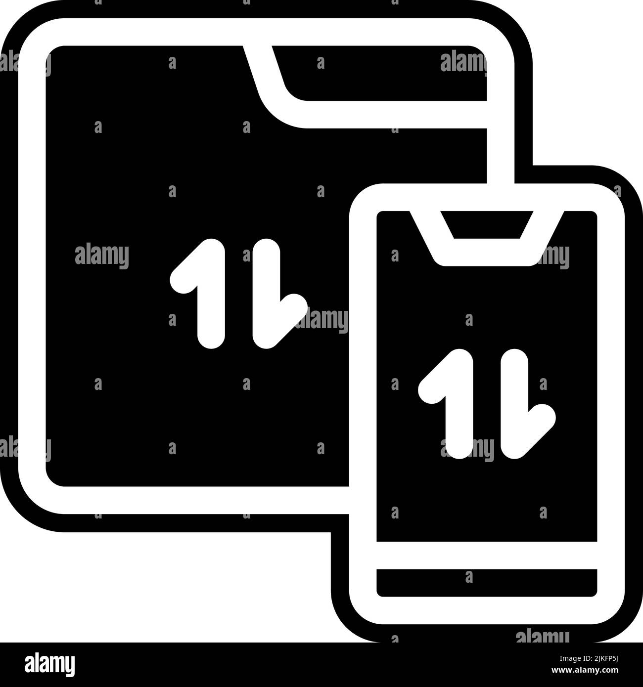 device icon black vector illustration Stock Vector Image & Art - Alamy