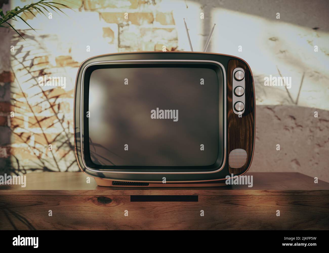 Old tv broken screen hi-res stock photography and images - Alamy