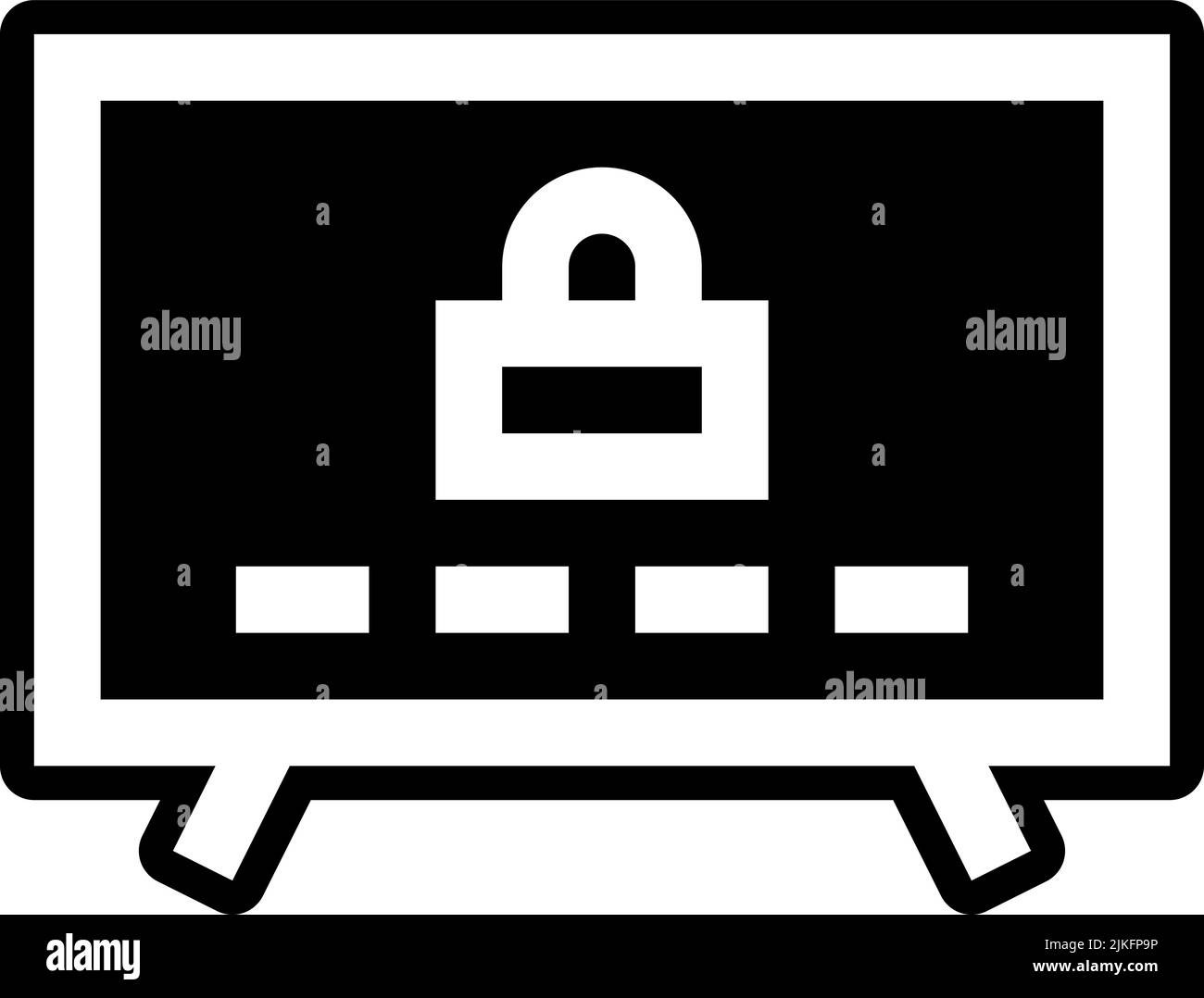 password icon black vector illustration Stock Vector Image & Art - Alamy