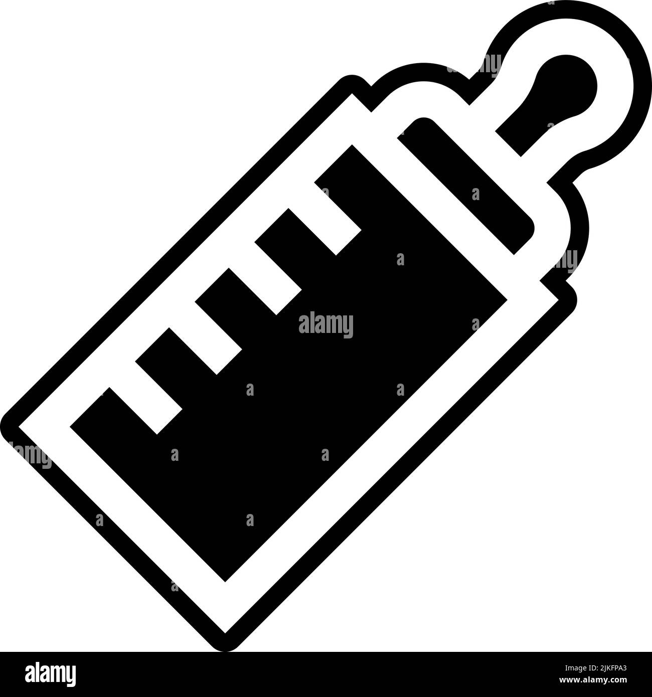 feeding bottle icon black vector illustration Stock Vector Image & Art ...