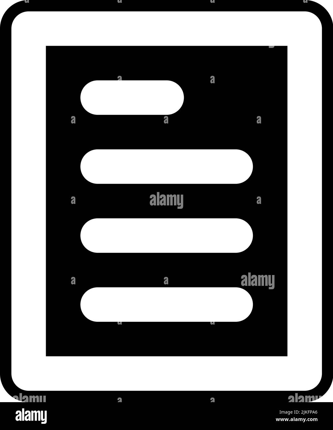 document icon black vector illustration Stock Vector Image & Art - Alamy