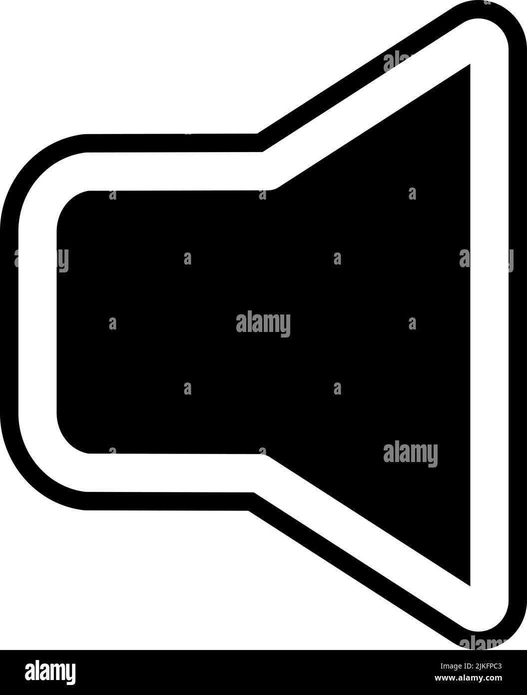 speaker icon black vector illustration Stock Vector Image & Art - Alamy