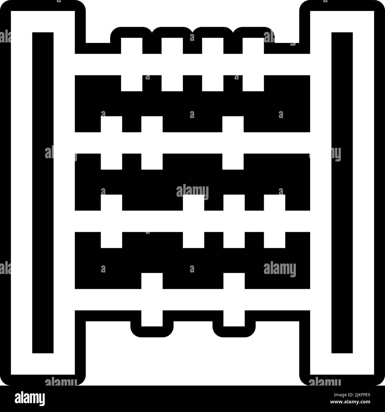 abacus icon black vector illustration Stock Vector Image & Art - Alamy