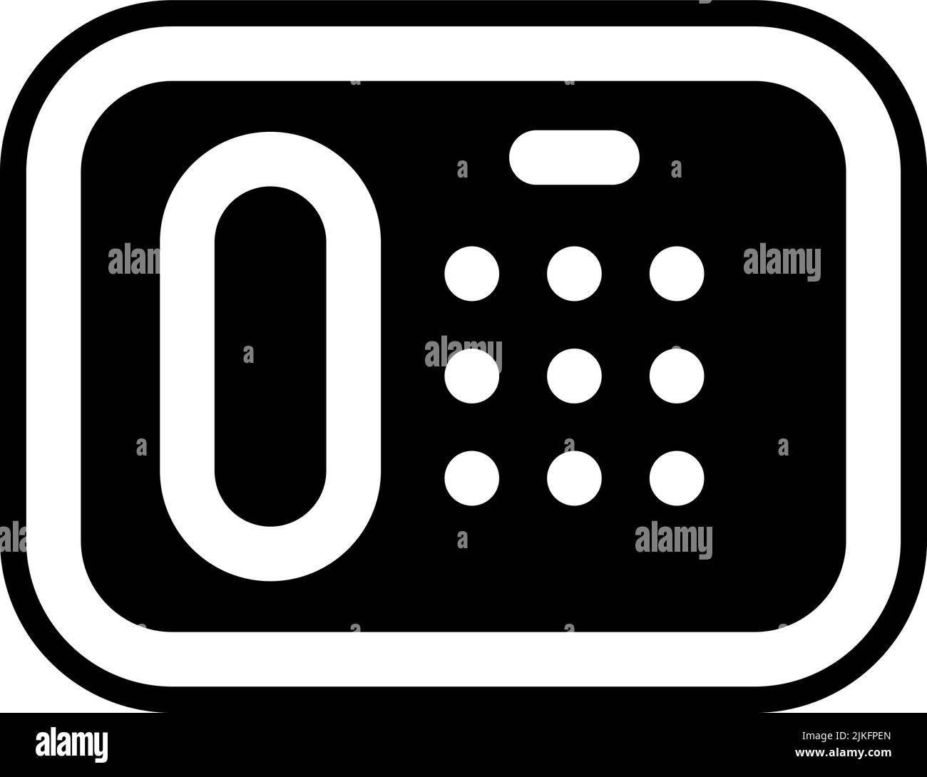 telephone icon black vector illustration Stock Vector Image & Art - Alamy
