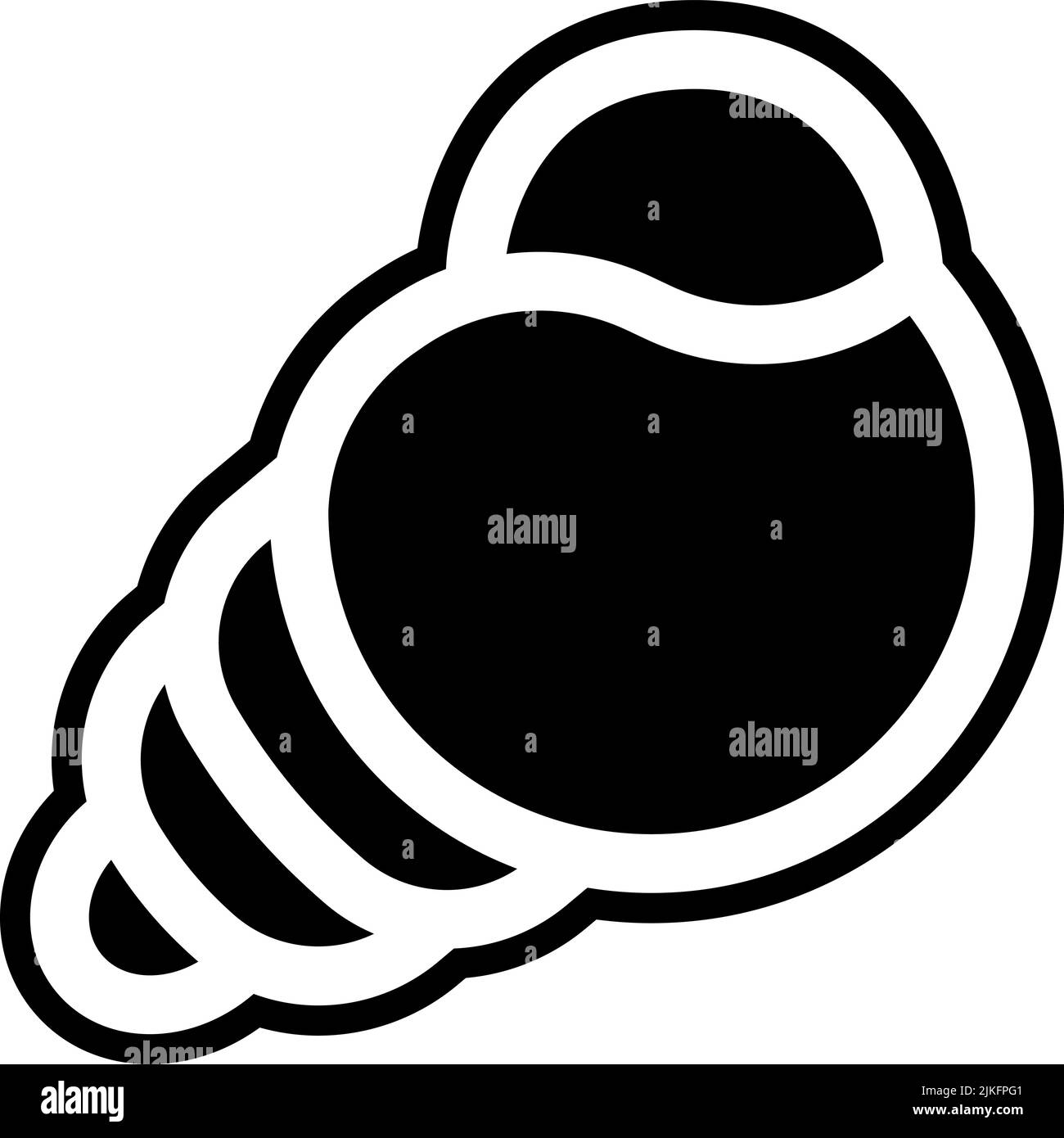 conch shell icon black vector illustration Stock Vector Image & Art - Alamy