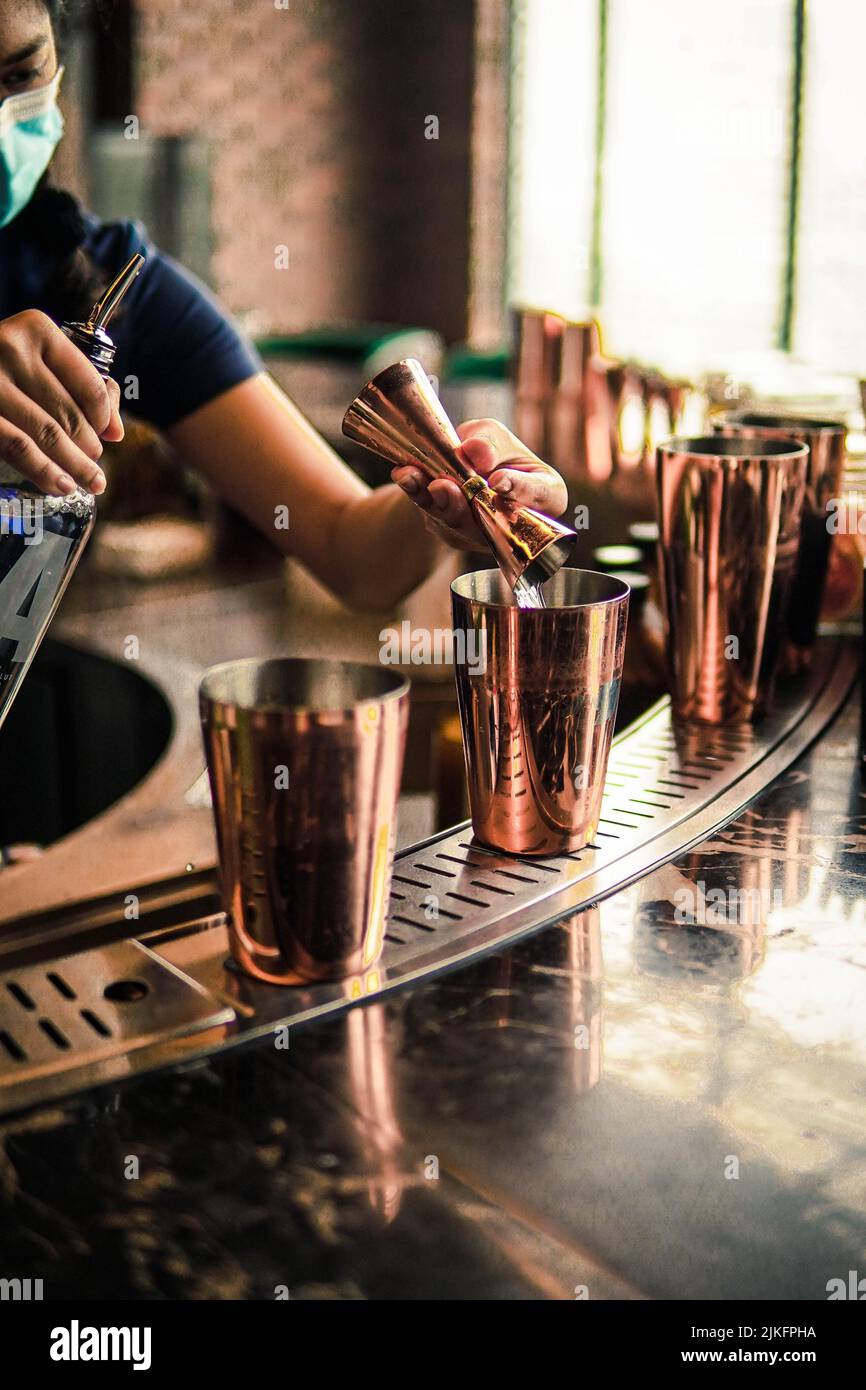 Skillful pour hi-res stock photography and images - Alamy