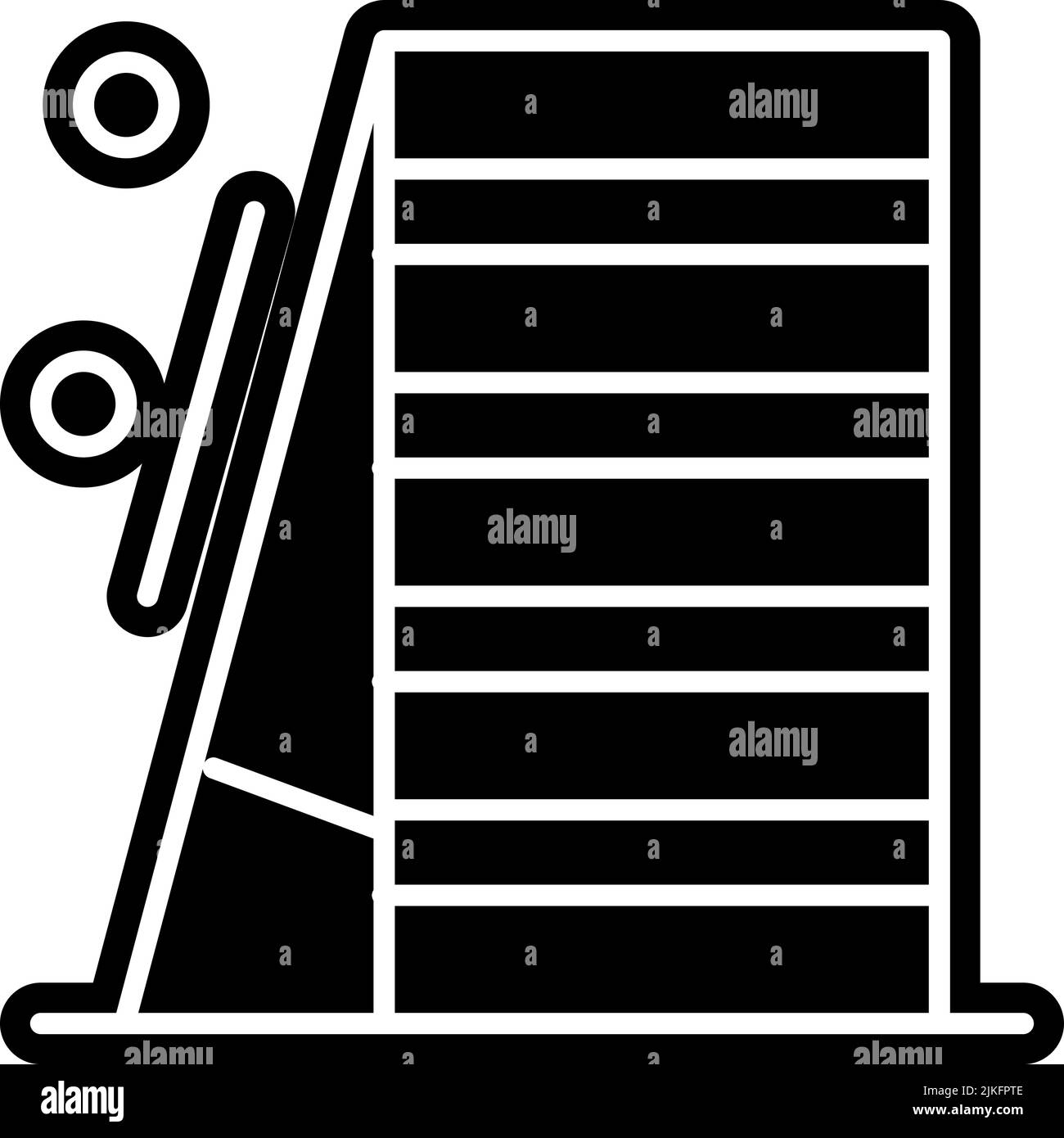 ladder icon black vector illustration Stock Vector Image & Art - Alamy