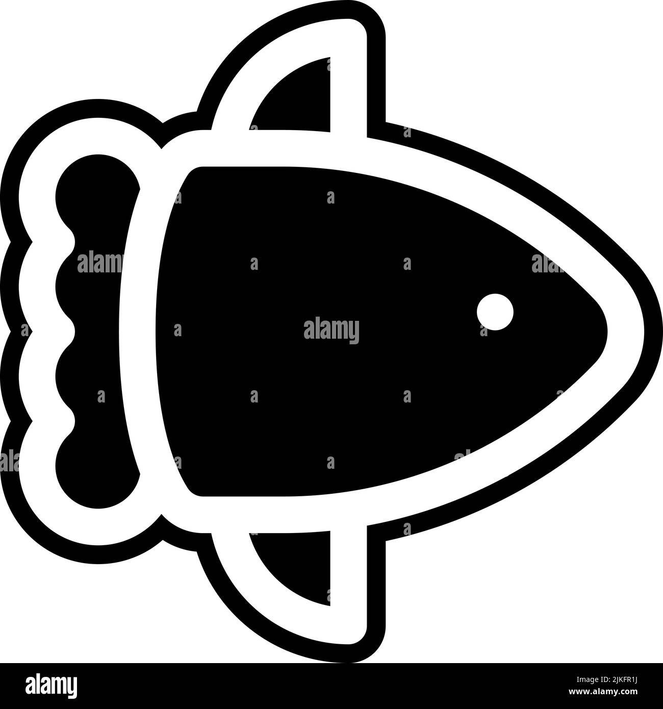 sunfish icon black vector illustration Stock Vector Image & Art - Alamy
