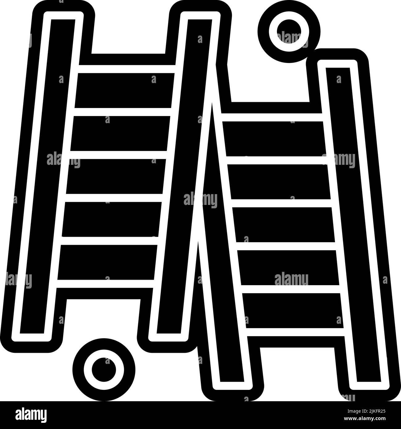 ladder icon black vector illustration Stock Vector Image & Art - Alamy