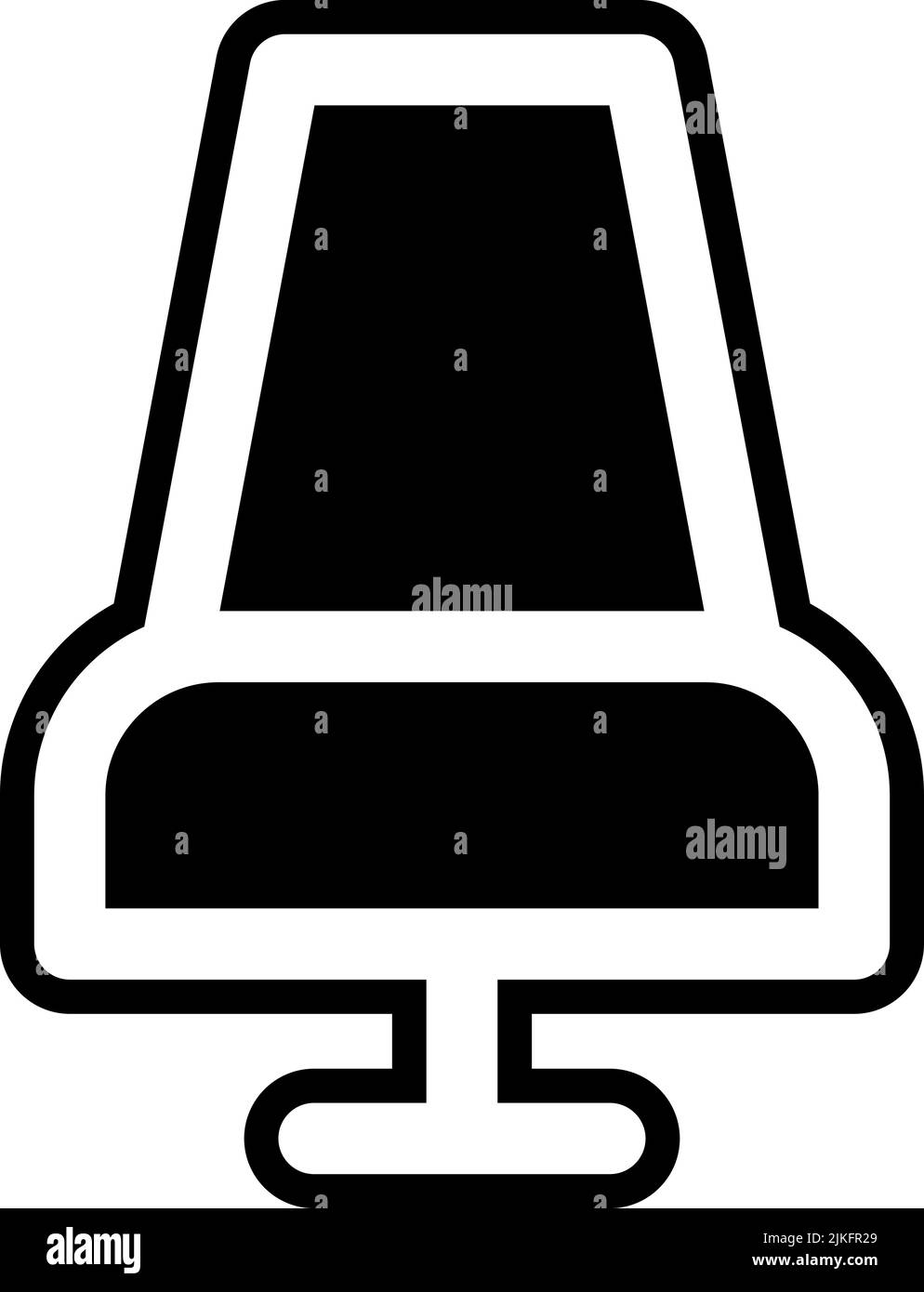 desk chair icon black vector illustration Stock Vector Image & Art - Alamy