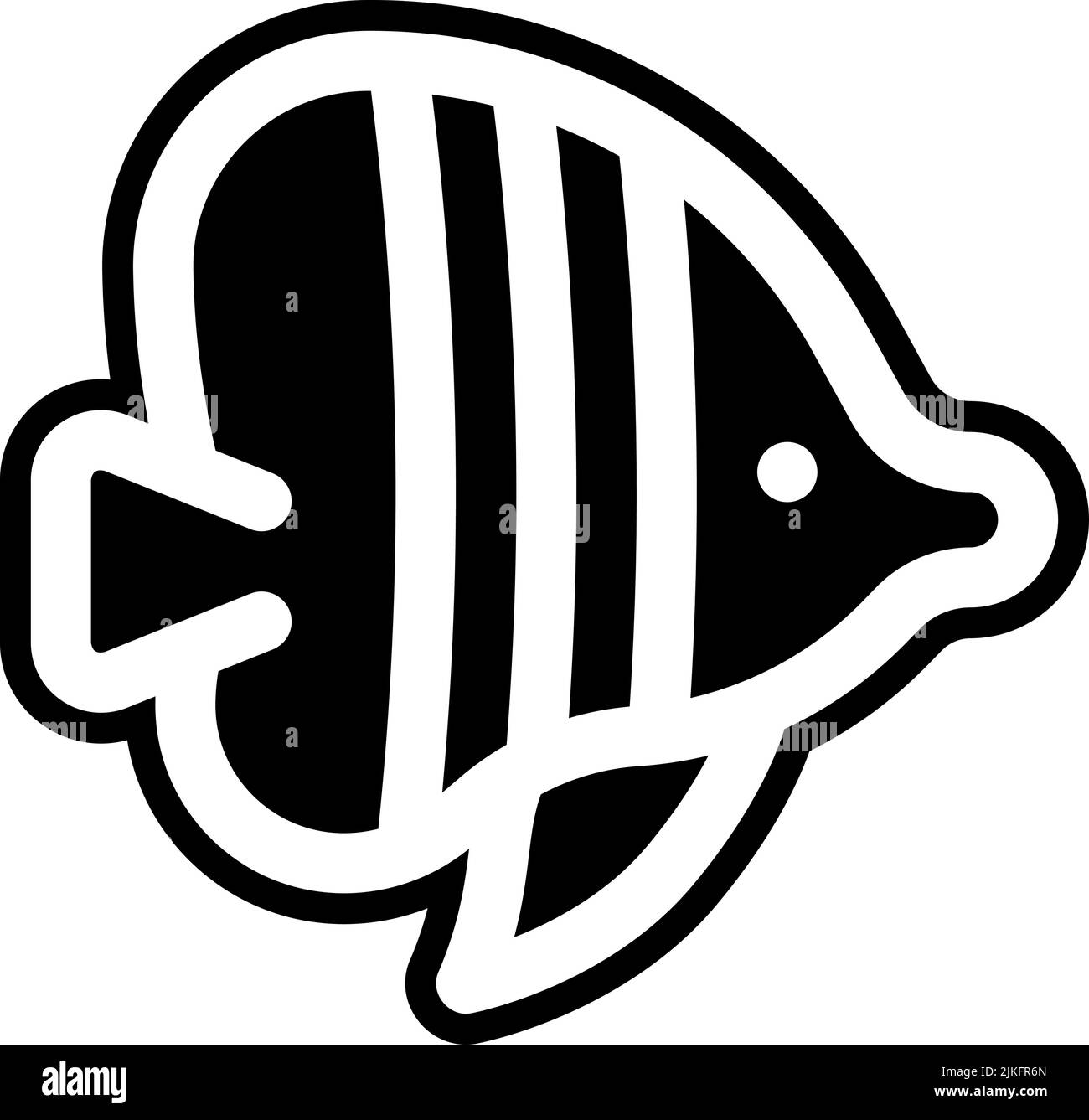 fish icon black vector illustration Stock Vector Image & Art - Alamy