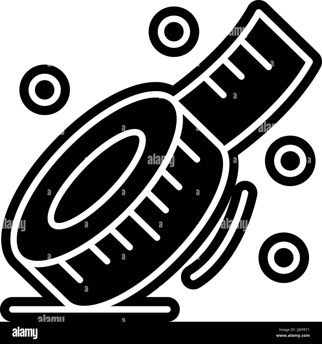 measuring tape icon black vector illustration Stock Vector Image & Art ...