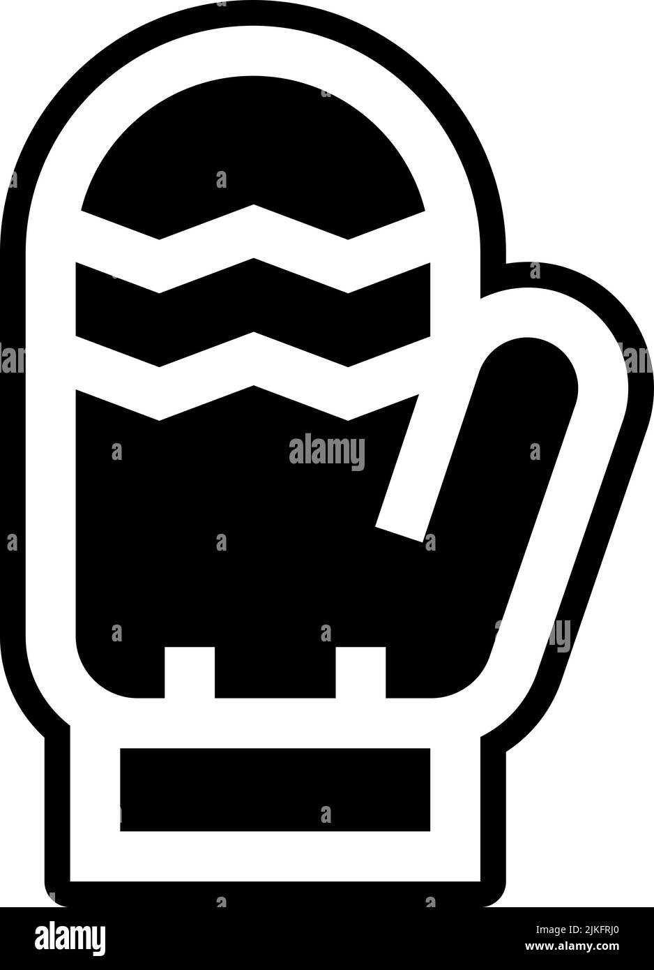 mittens icon black vector illustration Stock Vector Image & Art - Alamy